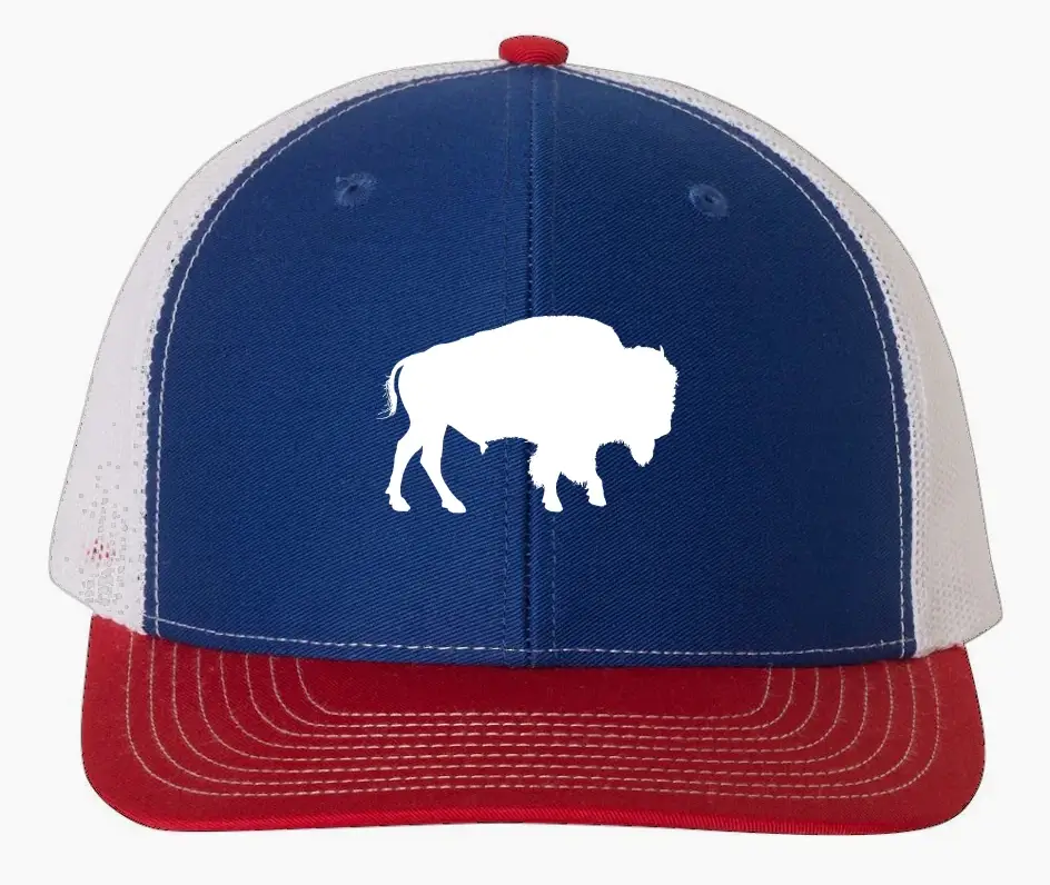Classic Red White and Blue Buffalo Hat – Buffalo Thread