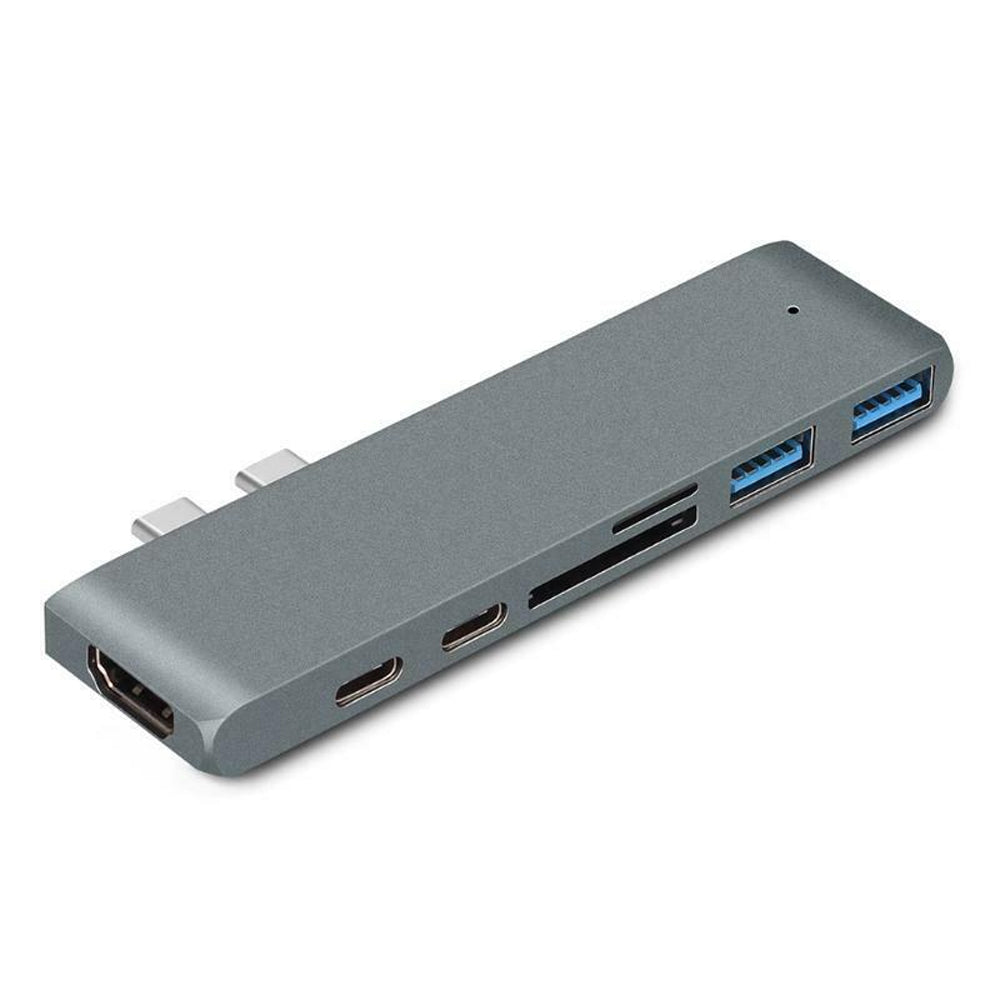 7-in-1 Multi-function Dual-head Type-C Hub Docking Station – Buffalo Thread
