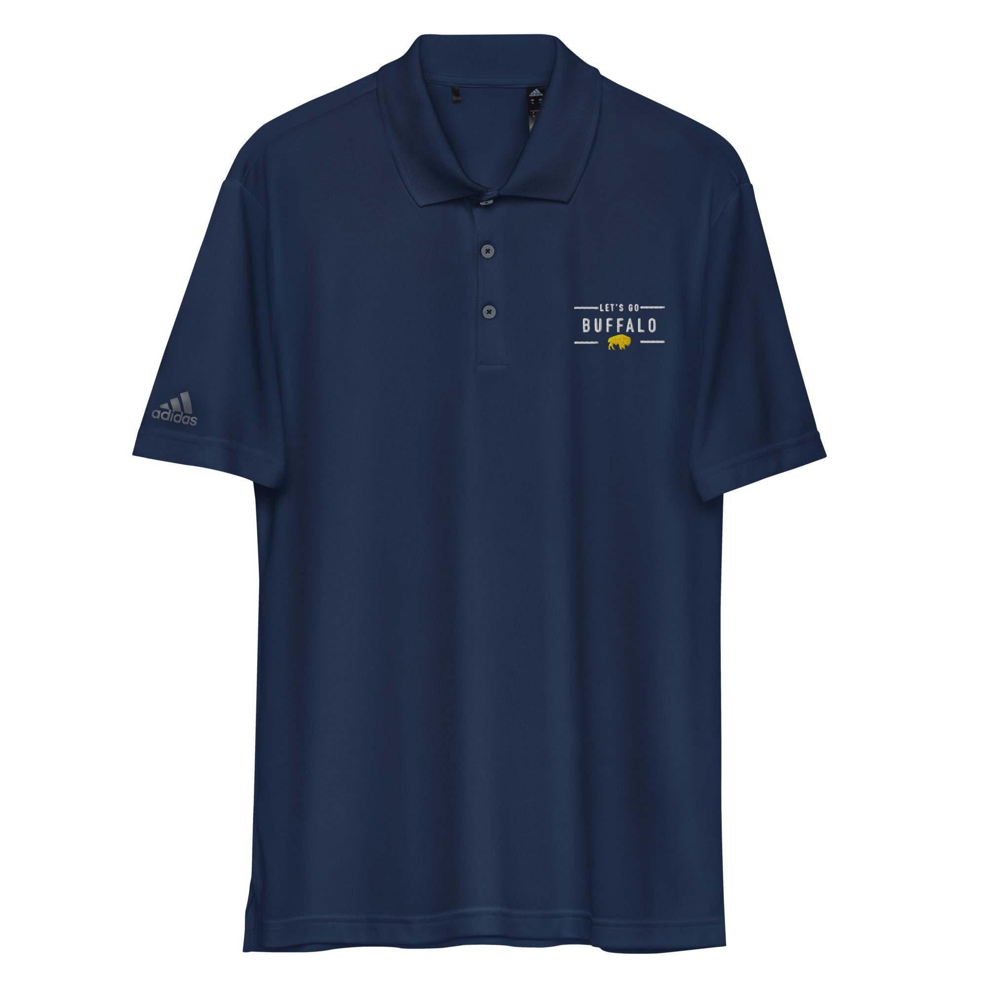 Lets Go Buffalo Adidas Performance Polo Shirt – Buffalo Thread